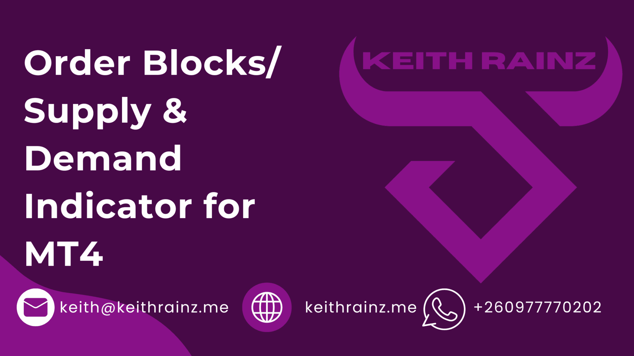 Order Blocks/ Supply & Demand Indicator for MT4 | Keith Rainz